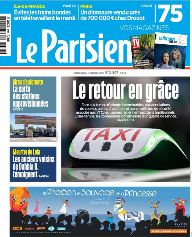 Le Parisien - Today's Front Page | FrontPages.com