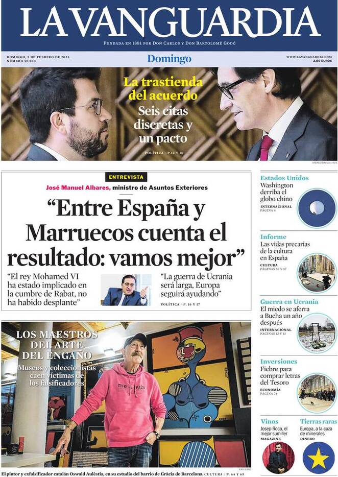 La Vanguardia - Today's Front Page | FRONTPAGES