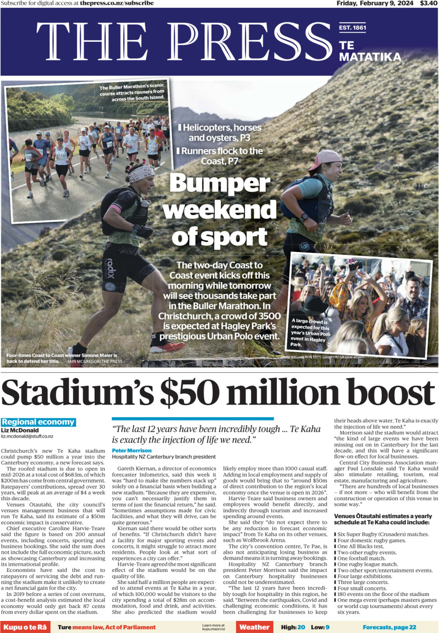 The Press (NZ) - Today's Cover | Front Pages