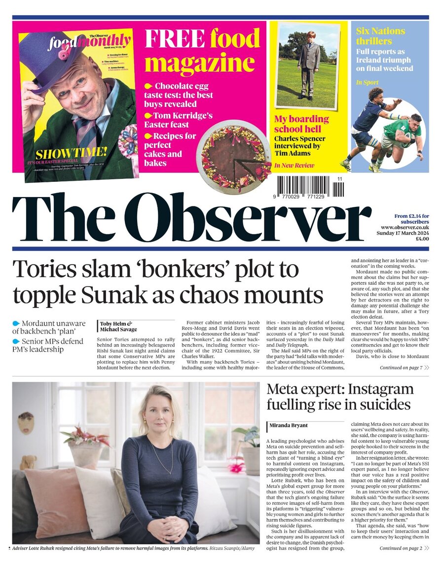 The Observer - Today's Cover | Front Pages