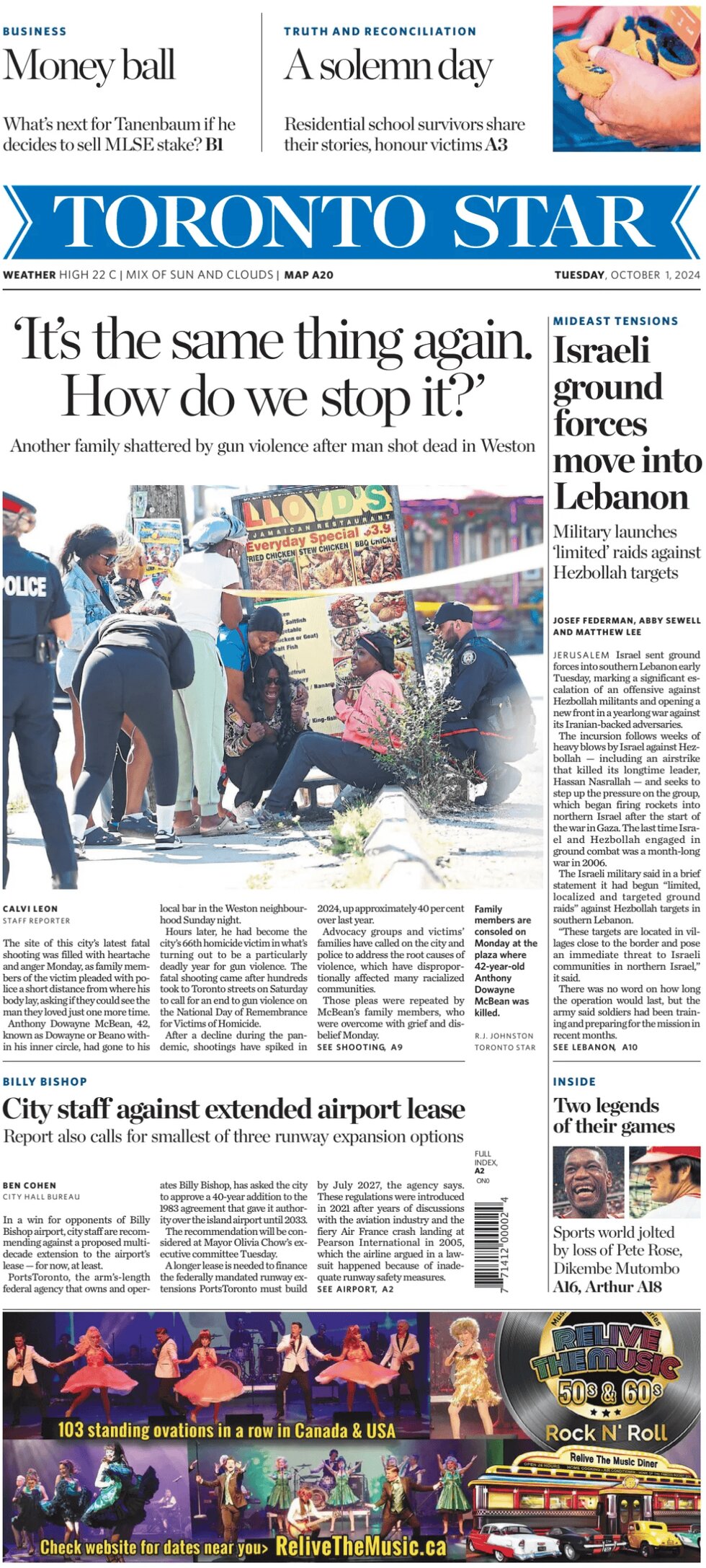Toronto Star - Today's Cover Paper | Front Pages