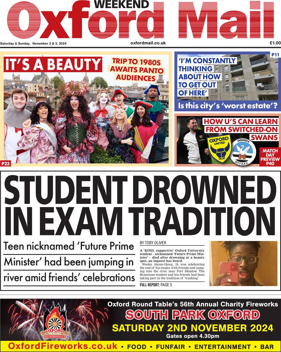 Oxford Mail - Today's Cover Paper | Front Pages