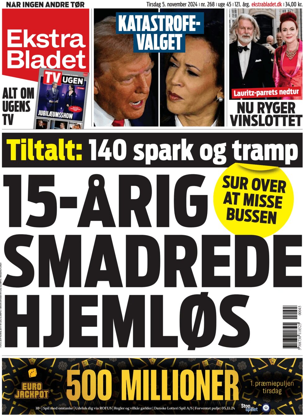 Ekstra Bladet - Today's Cover Paper | Front Pages