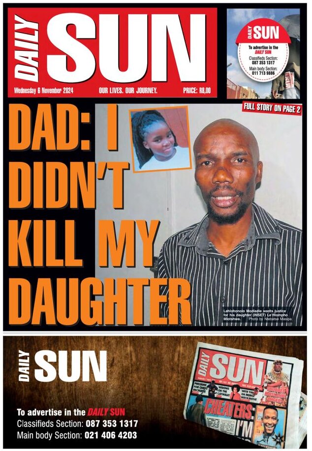 Daily Sun - Today's Cover Paper | Front Pages
