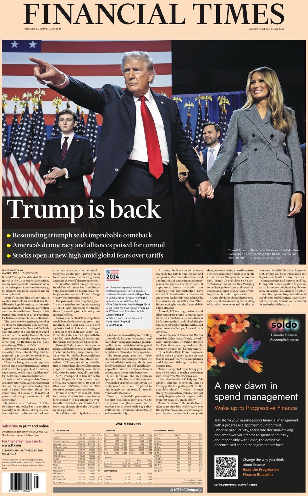 Financial Times - Today's Cover Paper | Front Pages