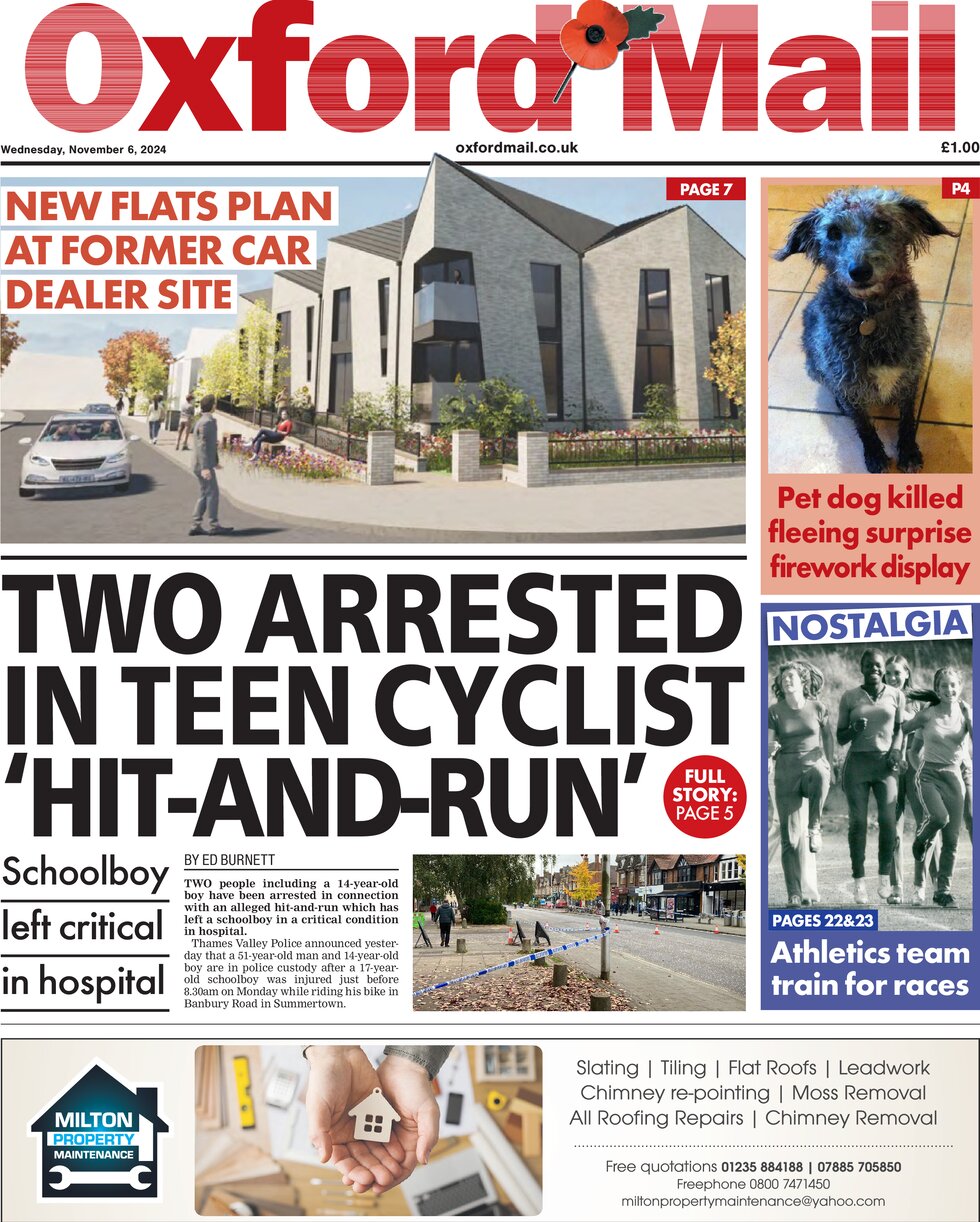 Oxford Mail - Today's Cover Paper | Front Pages