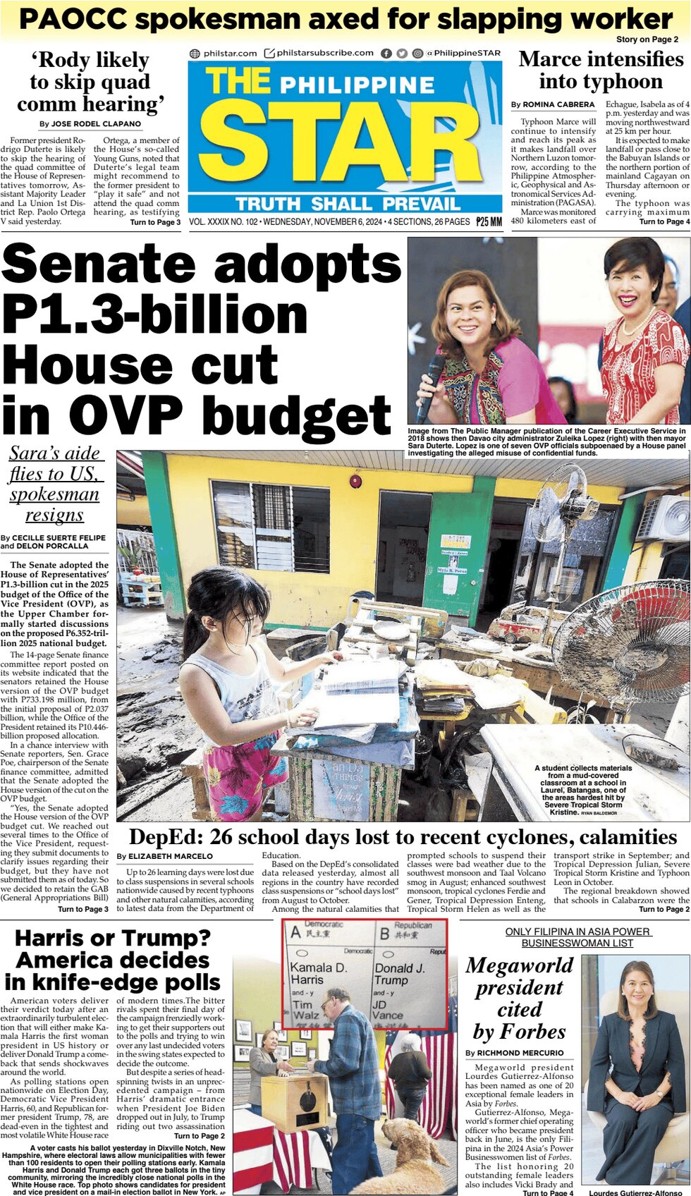 The Philippine Star - Today's Cover Paper | Front Pages