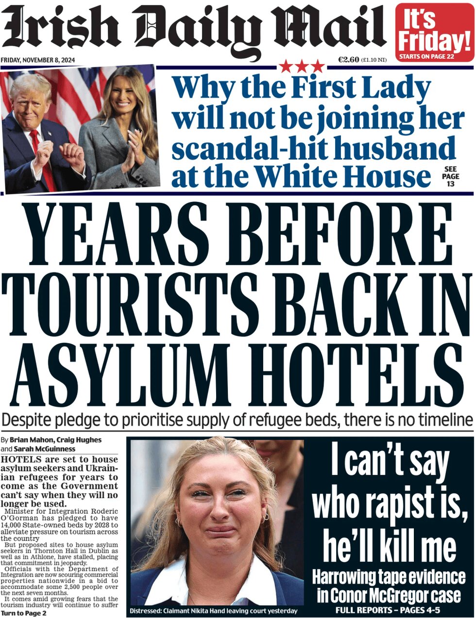 Irish Daily Mail - Today's Cover Paper | Front Pages