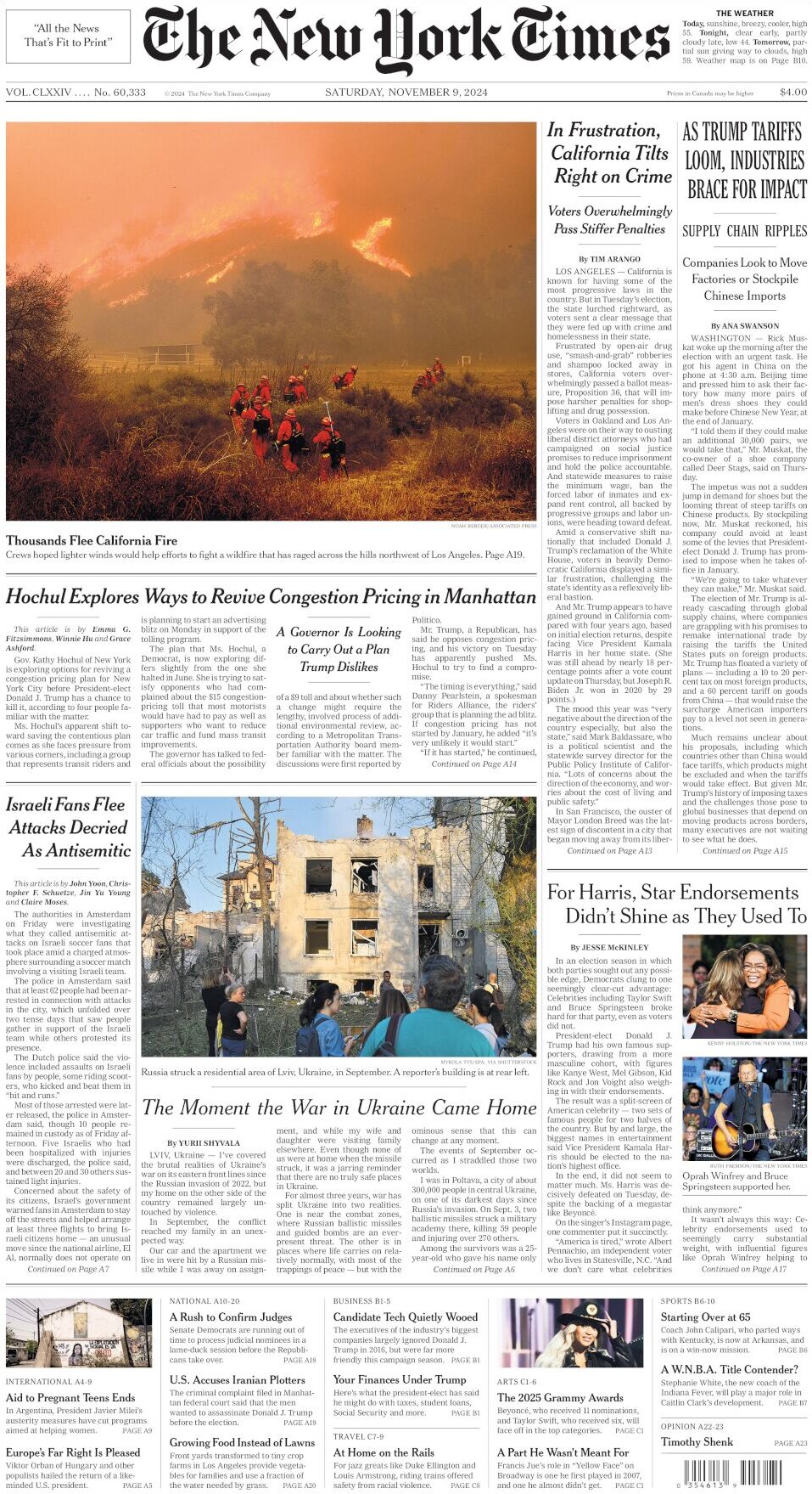 The New York Times - Today's Cover Paper | Front Pages