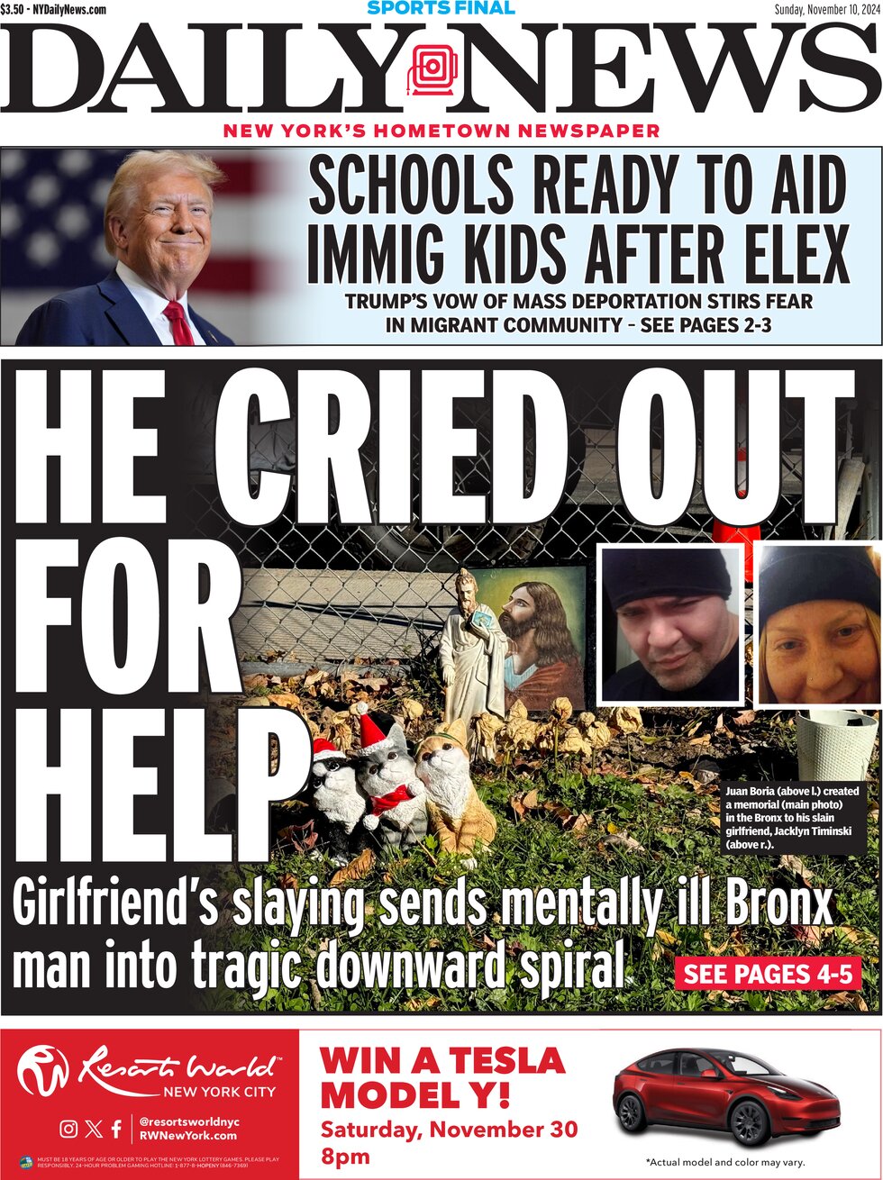 Daily News (New York) - Today's Cover Paper | Front Pages