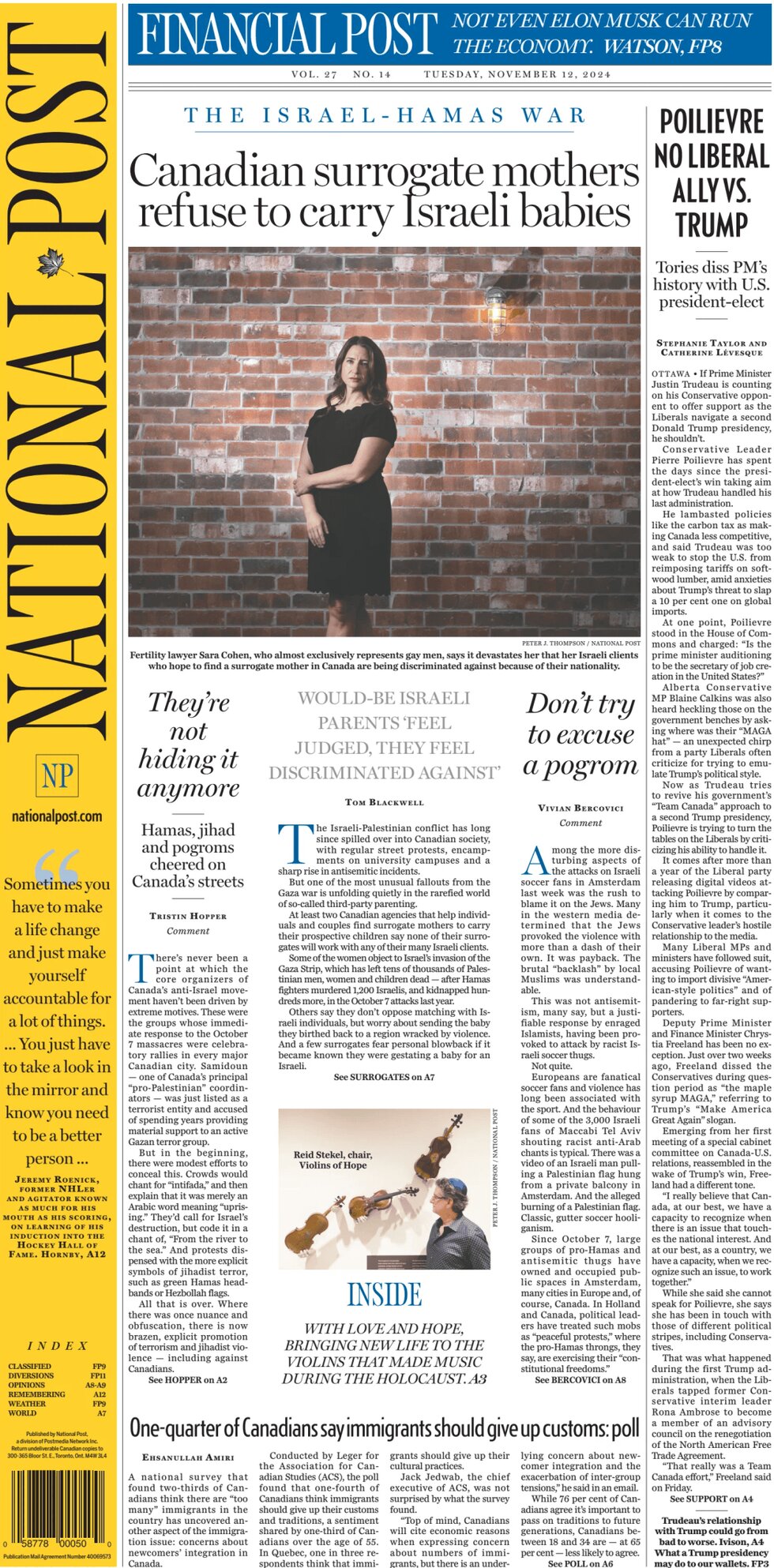 National Post - Today's Cover Paper | Front Pages