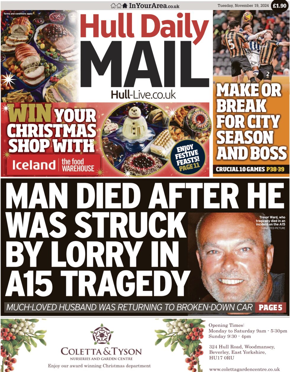 Hull Daily Mail - Today's Cover Paper | Front Pages
