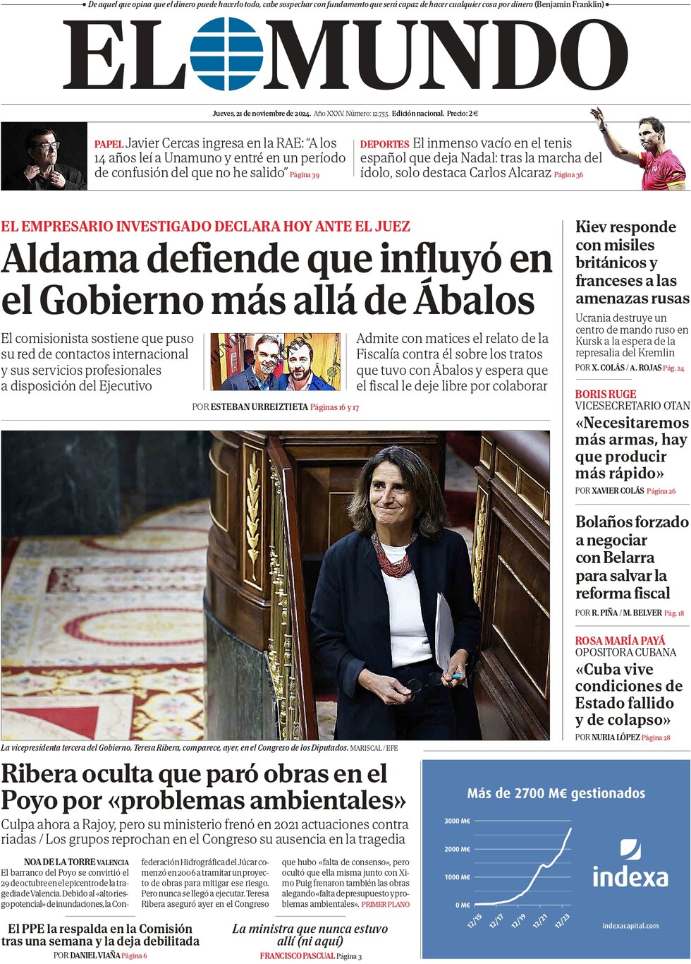 El Mundo - Today's Cover Paper | Front Pages