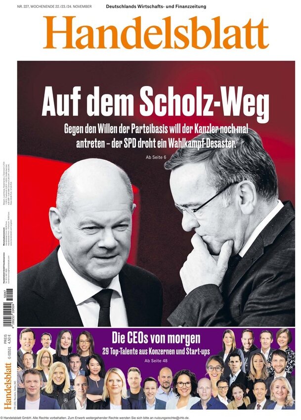 Handelsblatt - Today's Cover Paper | Front Pages