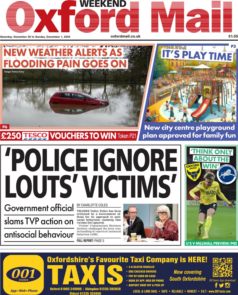 Oxford Mail - Today's Cover Paper | Front Pages