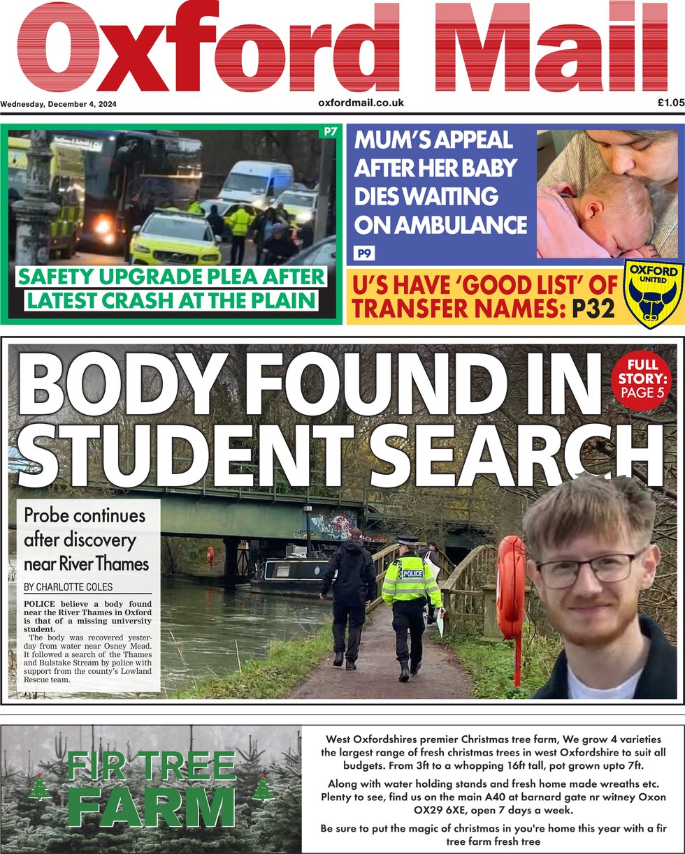 Oxford Mail - Today's Cover Paper | Front Pages