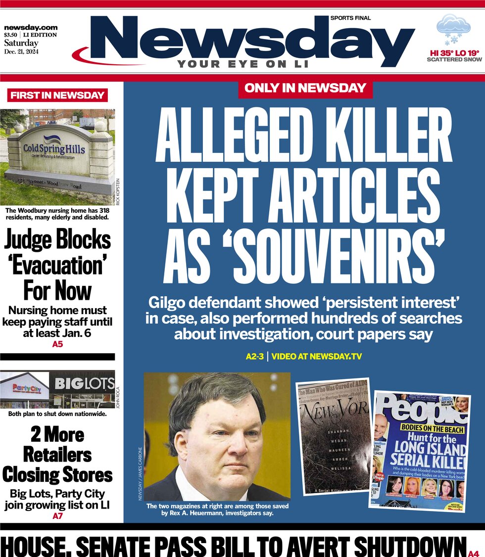 Newsday - Today's Cover Paper | Front Pages