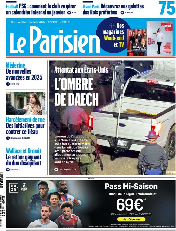 Le Parisien - Today's Cover Paper | Front Pages