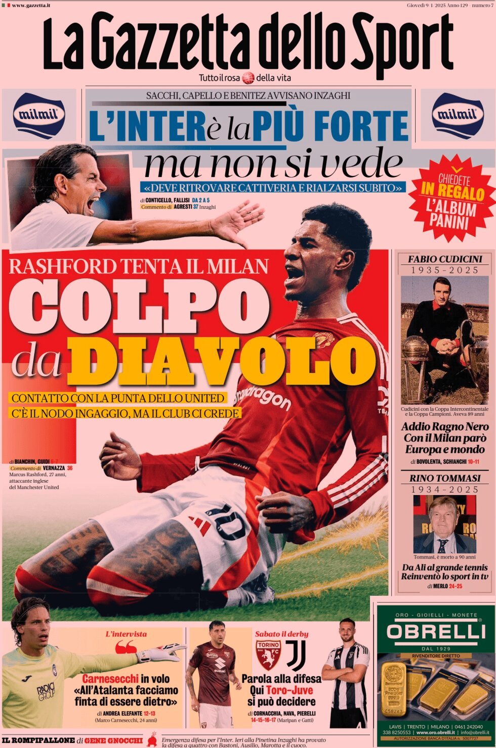 La Gazzetta dello Sport - Today's Cover Paper | Front Pages