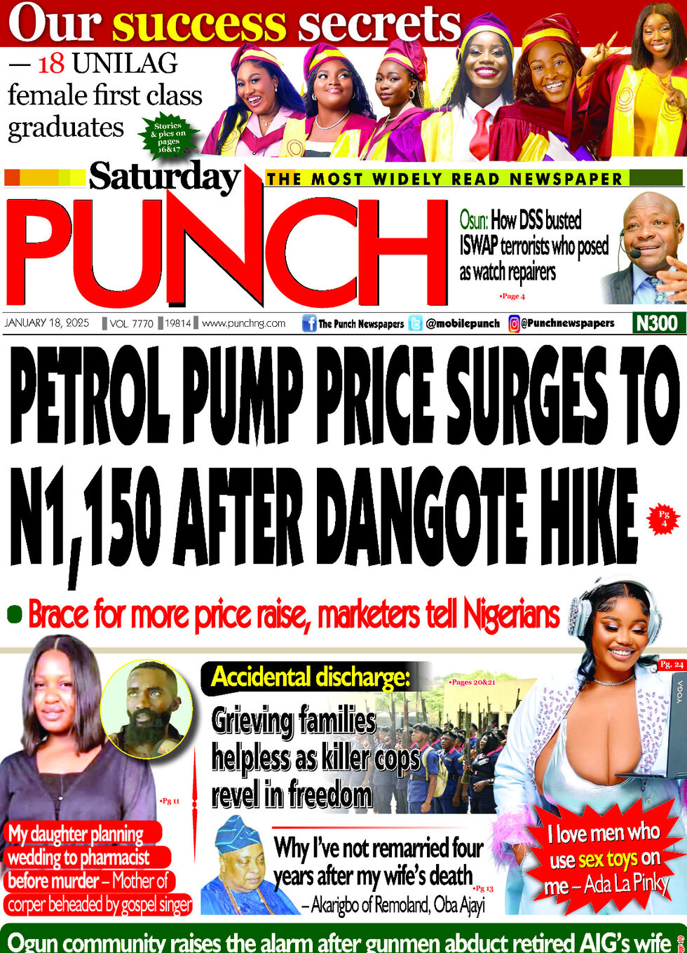 The Punch - Today's Cover Paper | Front Pages