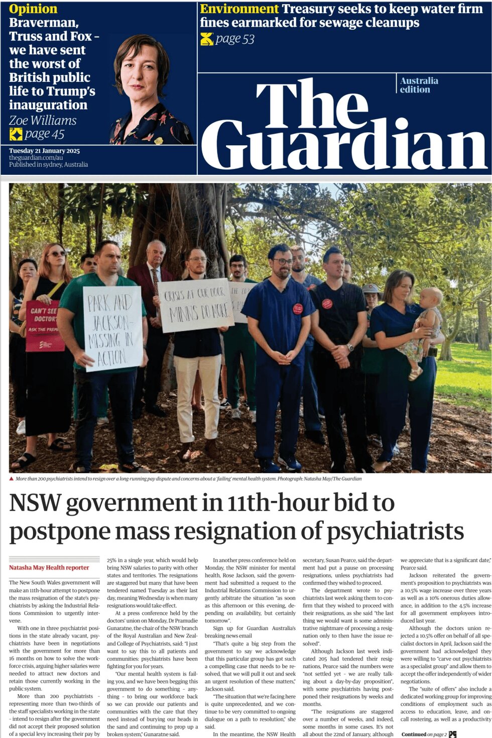 The Guardian Australia - Today's Cover Paper | Front Pages