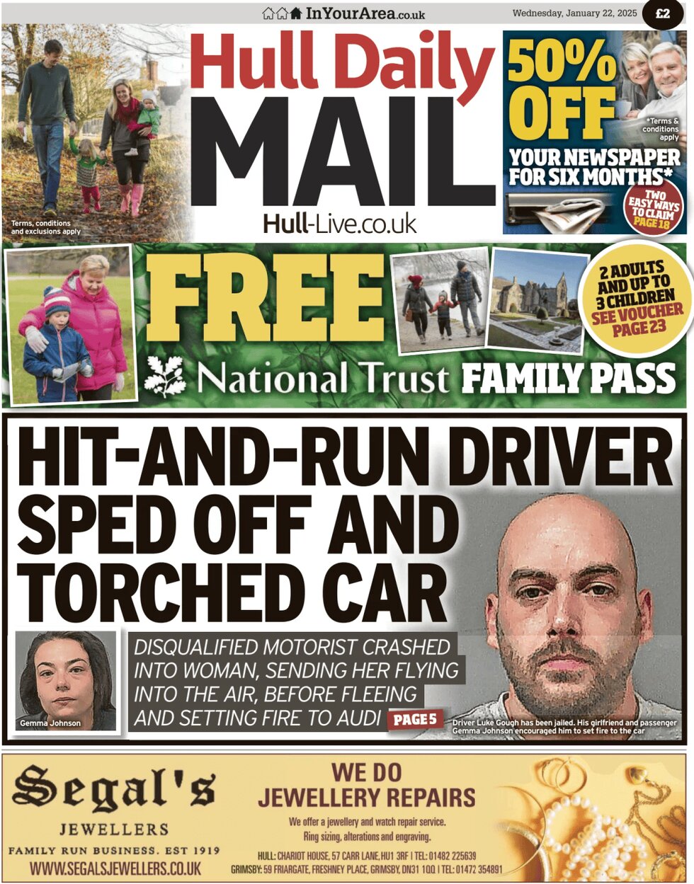 Hull Daily Mail - Today's Cover Paper | Front Pages