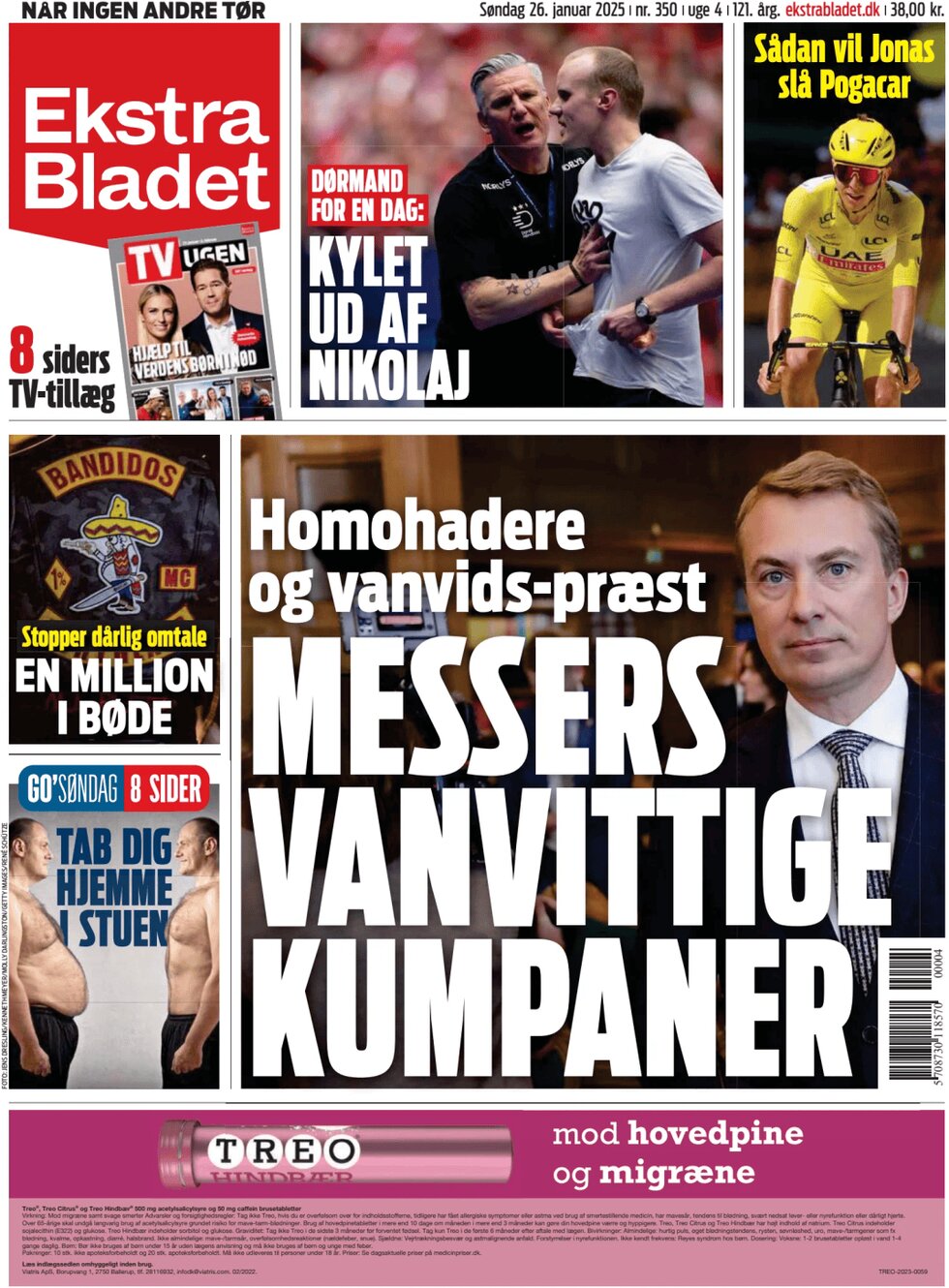 Ekstra Bladet - Today's Front Page | Sunday, January 26, 2025