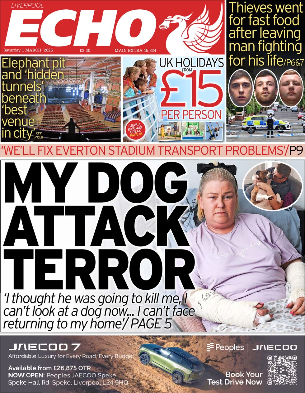 Liverpool Echo - Today's Front Page, 01/03/2025