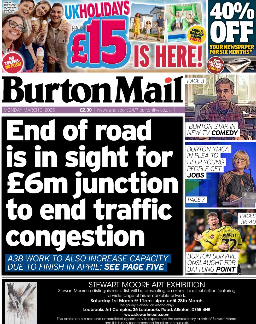 Burton Mail - Today's Front Page, 03/03/2025