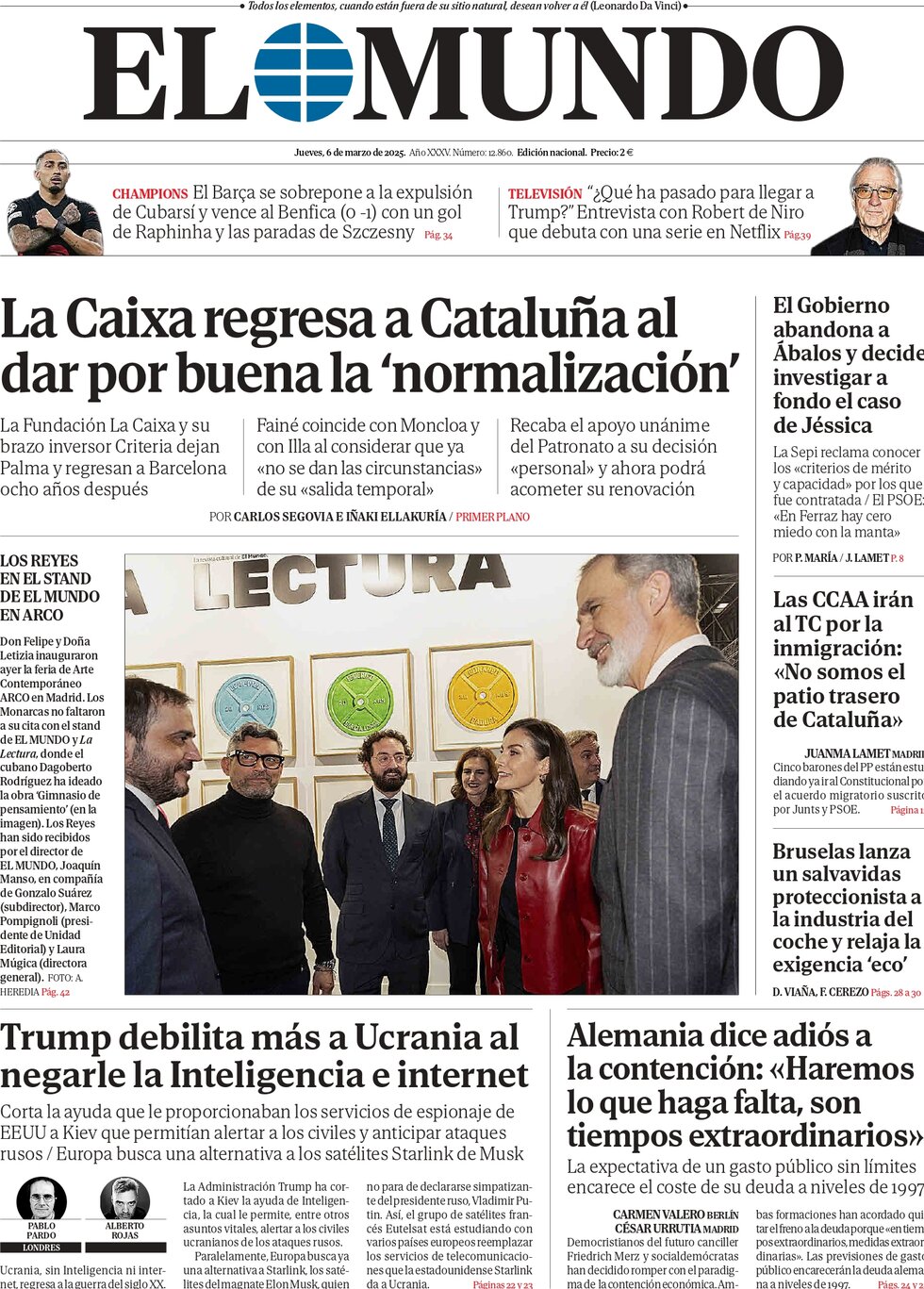 El Mundo - Today's Front Page, 06/03/2025