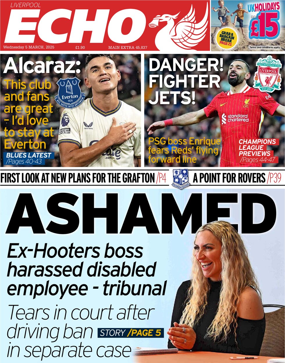 Liverpool Echo - Today's Front Page, 05/03/2025