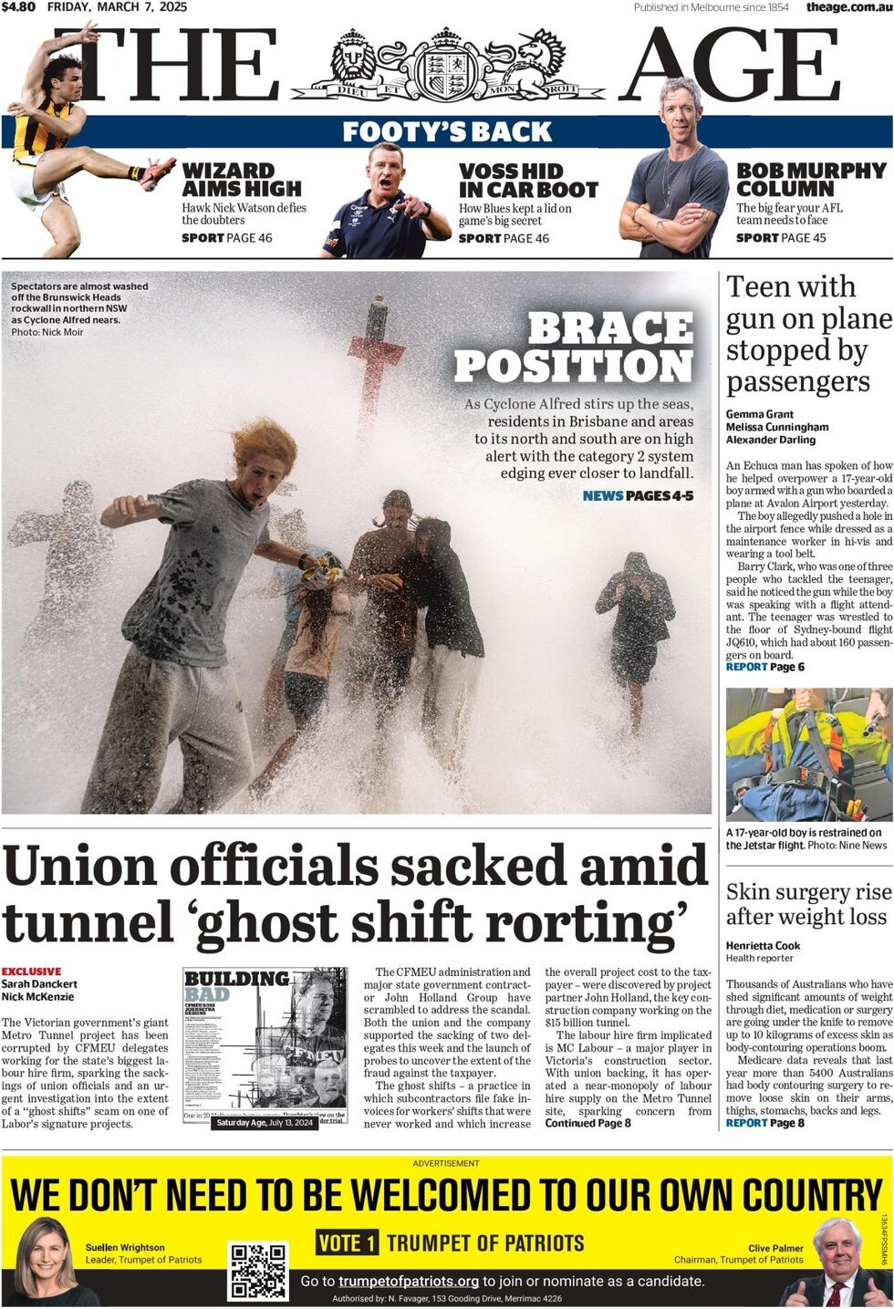 The Age - Today's Front Page, 07/03/2025