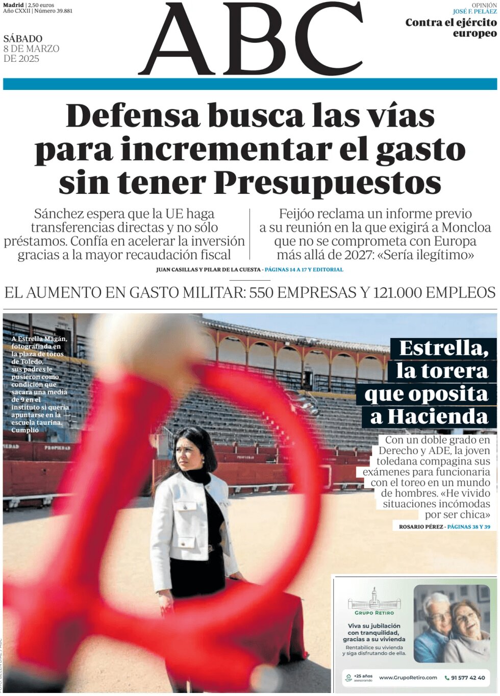 ABC - Today's Front Page, 08/03/2025