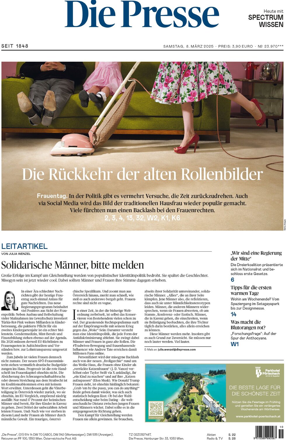 Die Presse - Today's Front Page, 08/03/2025