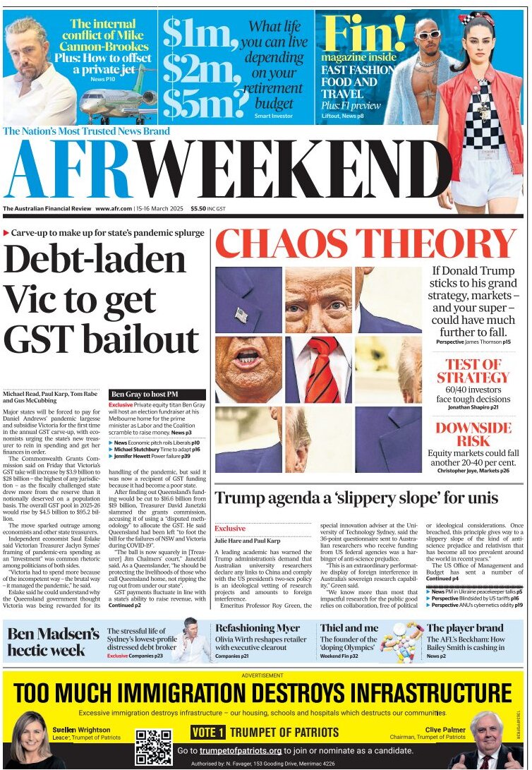 Financial Review - Today's Front Page, 16/03/2025
