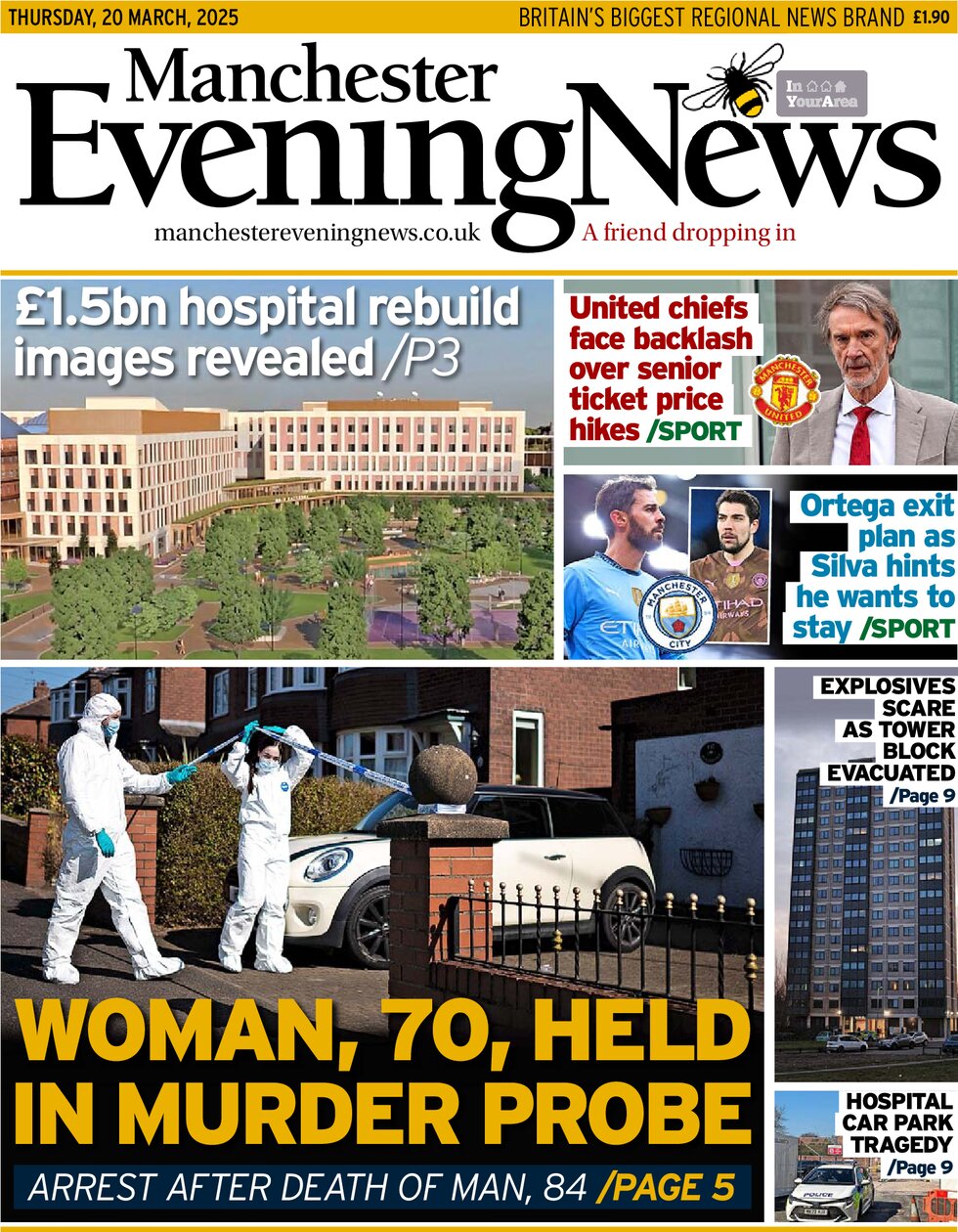 Manchester Evening News - Today's Front Page, 20/03/2025