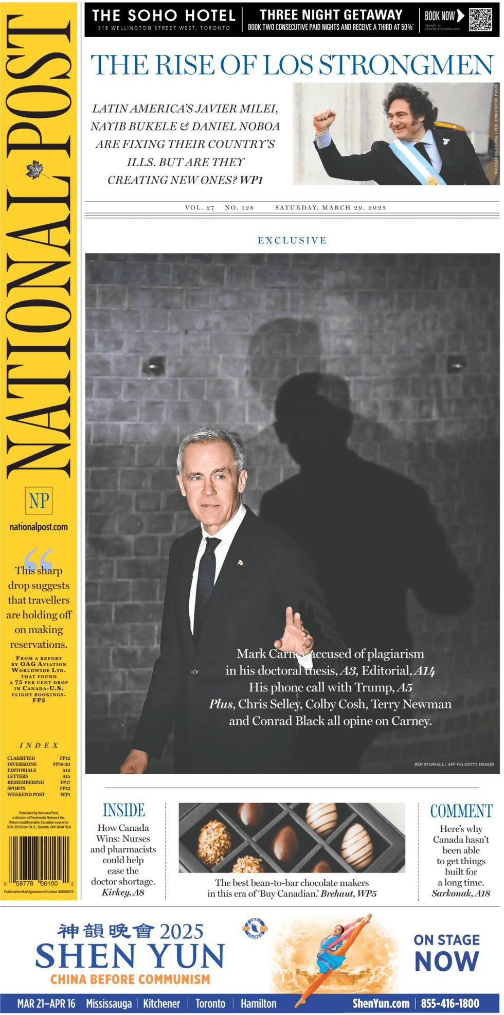 National Post - Today's Front Page, 29/03/2025