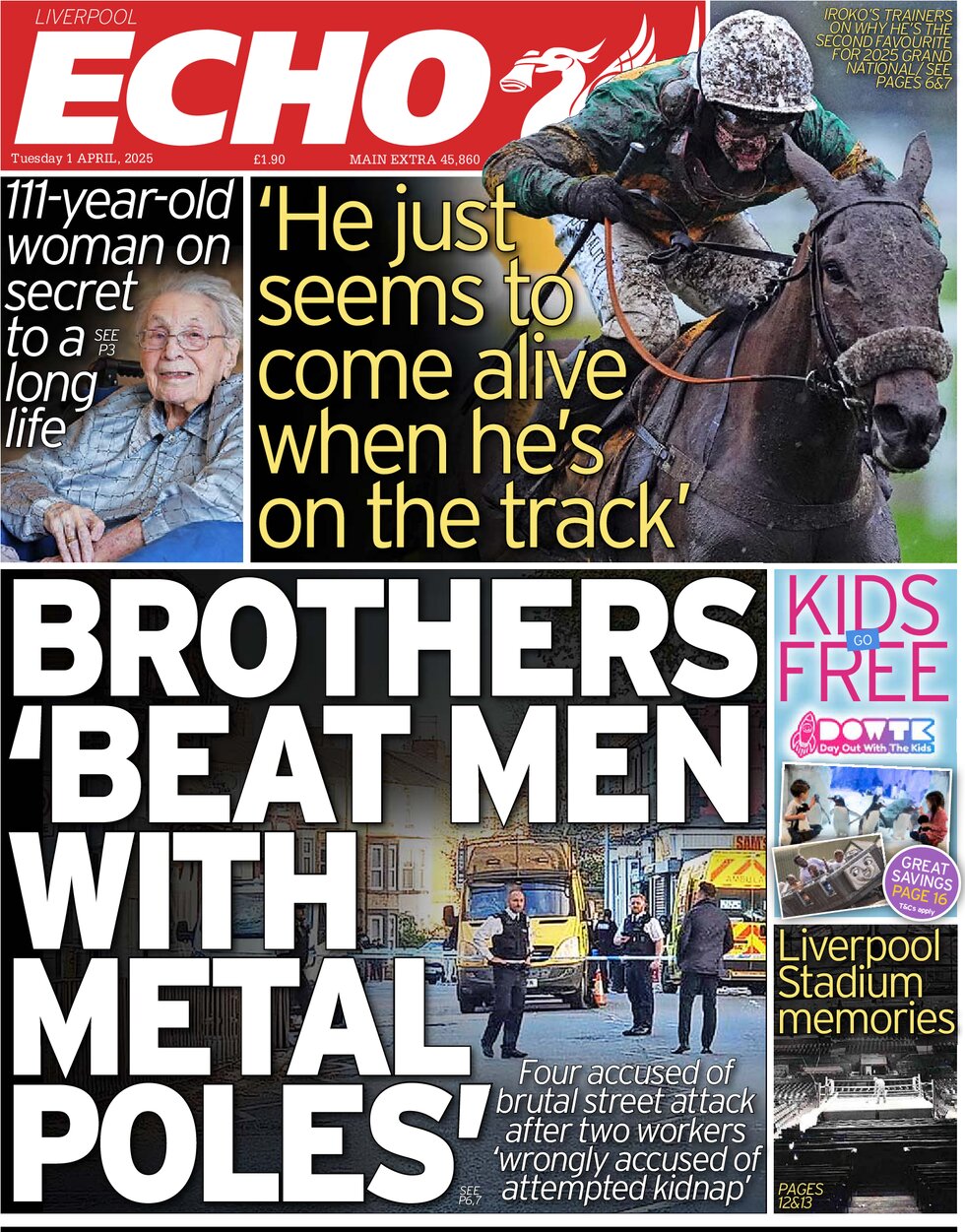 Liverpool Echo - Today's Front Page, 01/04/2025
