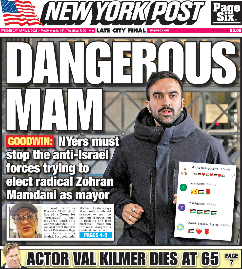 New York Post - Today's Front Page, 02/04/2025