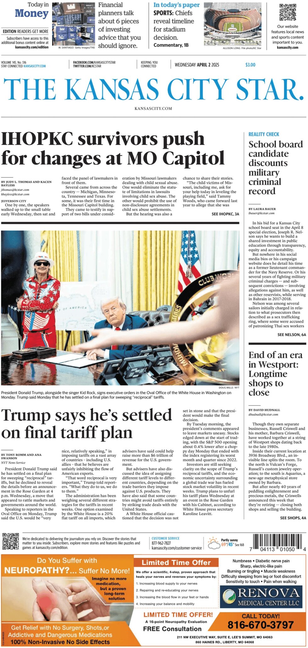The Kansas City Star - Today's Front Page, 02/04/2025
