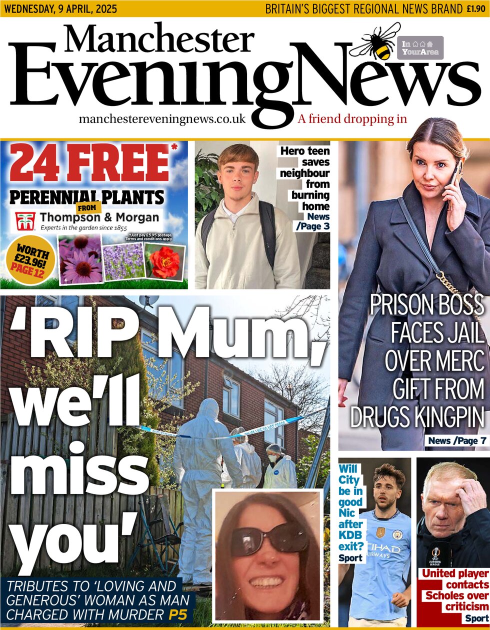 Manchester Evening News - Today's Front Page, 09/04/2025