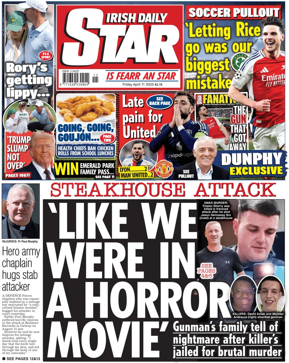 Irish Daily Star - Today's Front Page, 11/04/2025