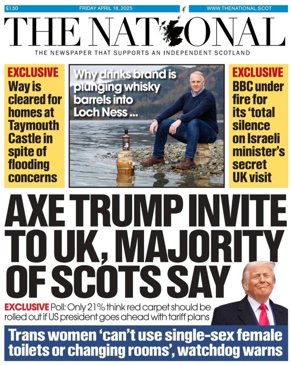 The National (Scotland) - Today's Front Page, 18/04/2025