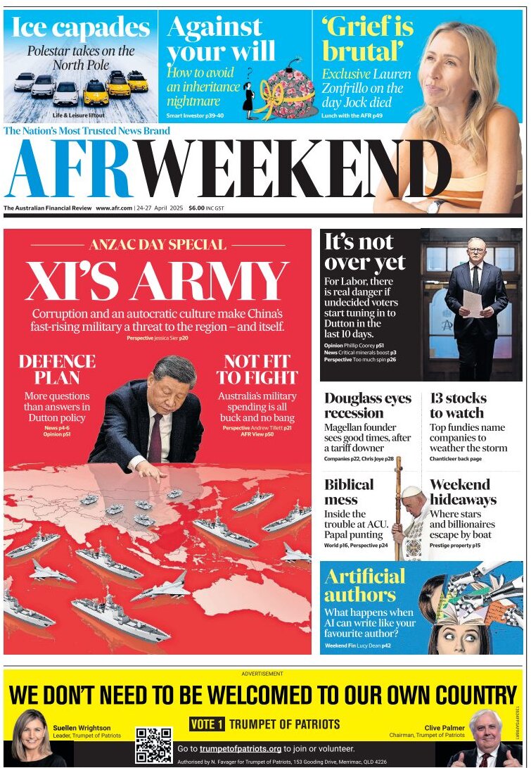 Financial Review - Today's Front Page, 25/04/2025