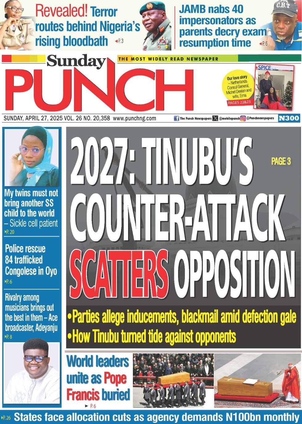 The Punch - Today's Front Page, 27/04/2025
