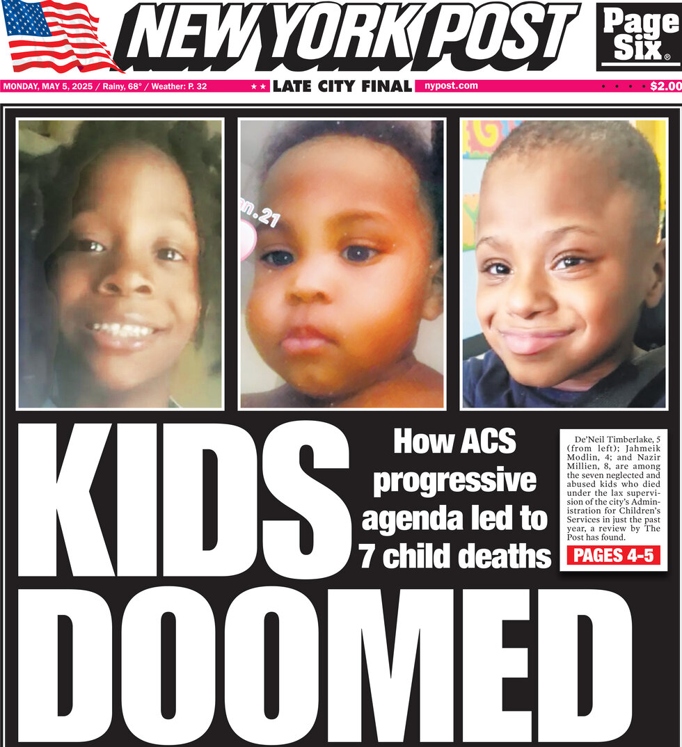 New York Post - Today's Front Page, 05/05/2025