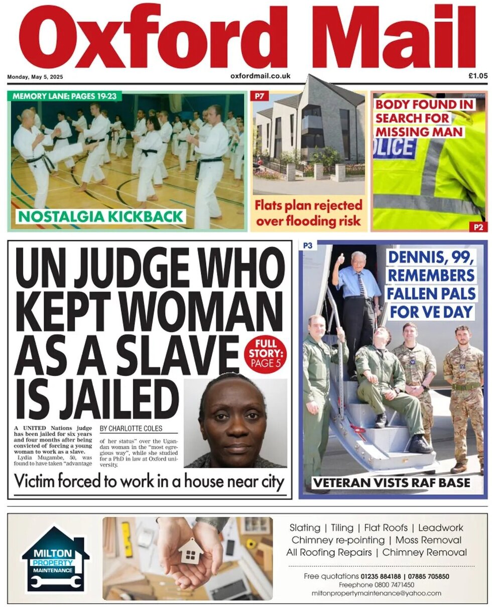 Oxford Mail - Today's Front Page, 05/05/2025