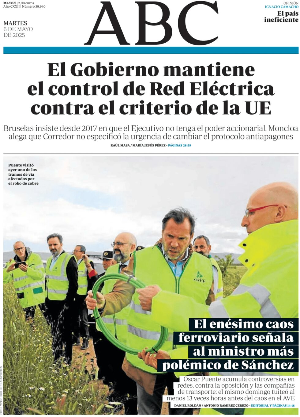 ABC - Today's Front Page, 06/05/2025