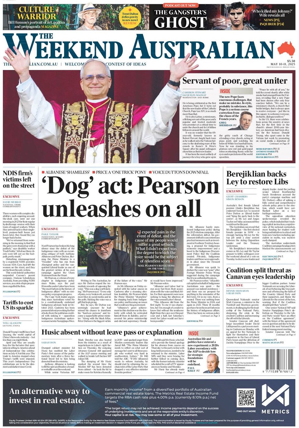The Australian - Today's Front Page, 11/05/2025