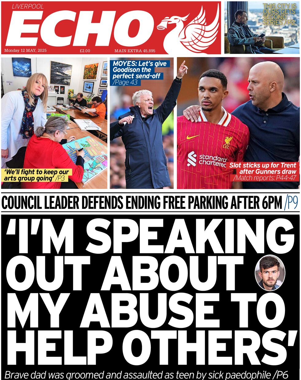 Liverpool Echo - Today's Front Page, 12/05/2025
